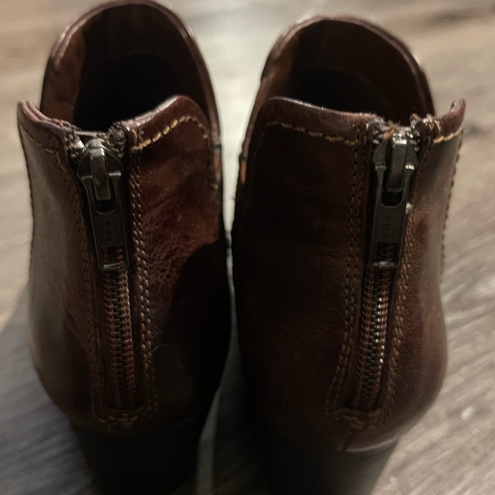 Earth “Merlin” Brown Distressed Booties - Gem